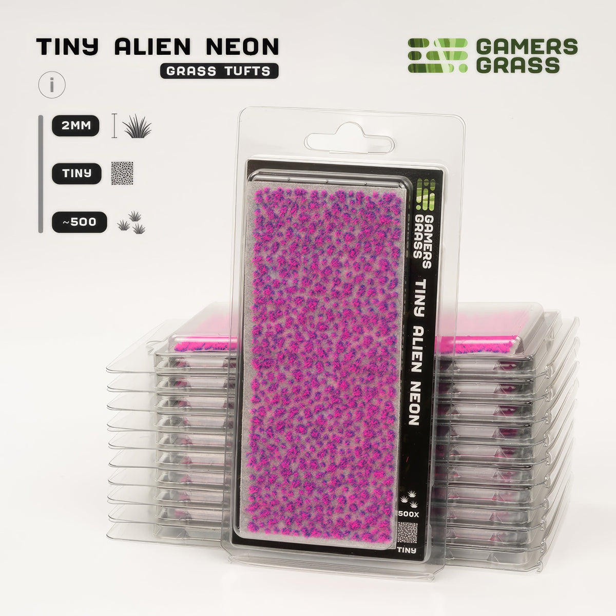 Gamers Grass - Tiny Tufts Alien Neon — Northumbrian Tin Soldier