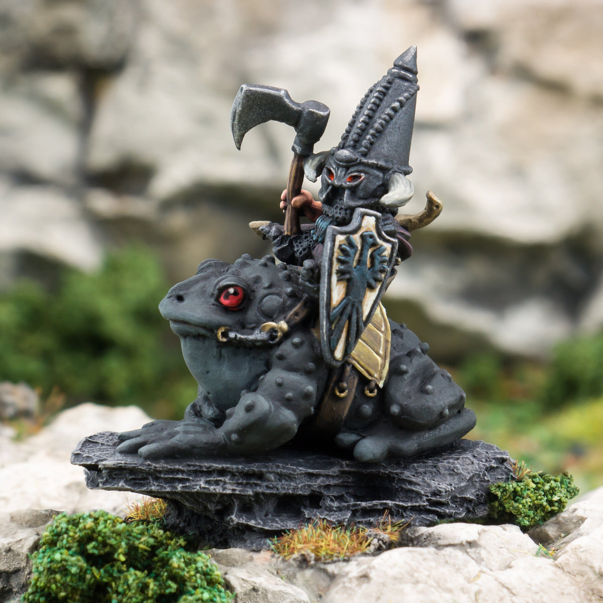The Deathstealer on Stygian Toad — Northumbrian Tin Soldier