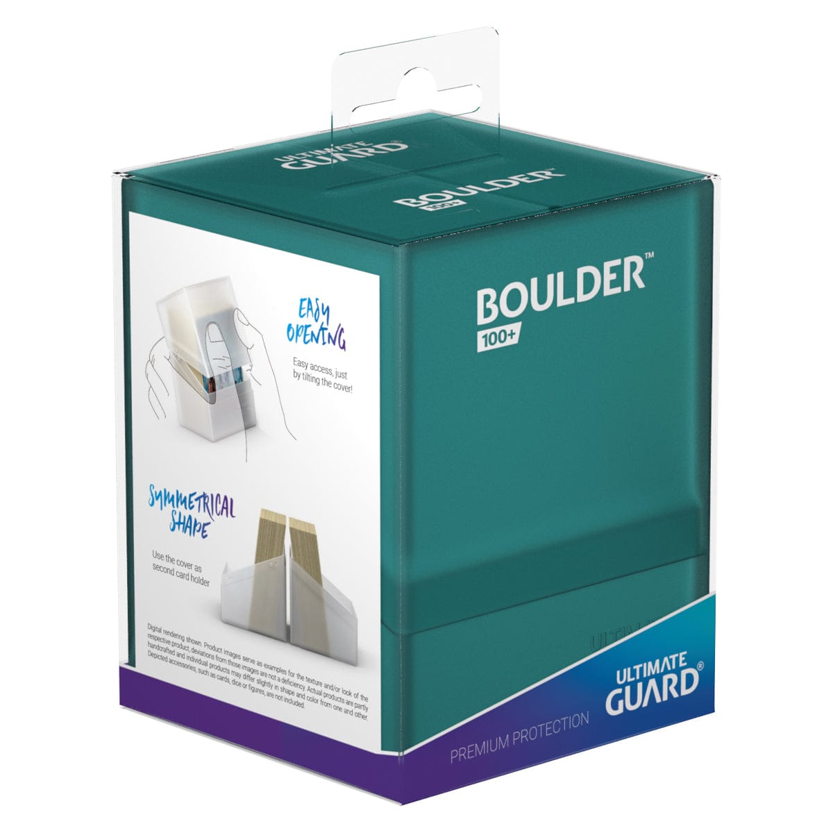 Ultimate Guard - Boulder Deck Case - 100+ Standard Size - Malachite ...